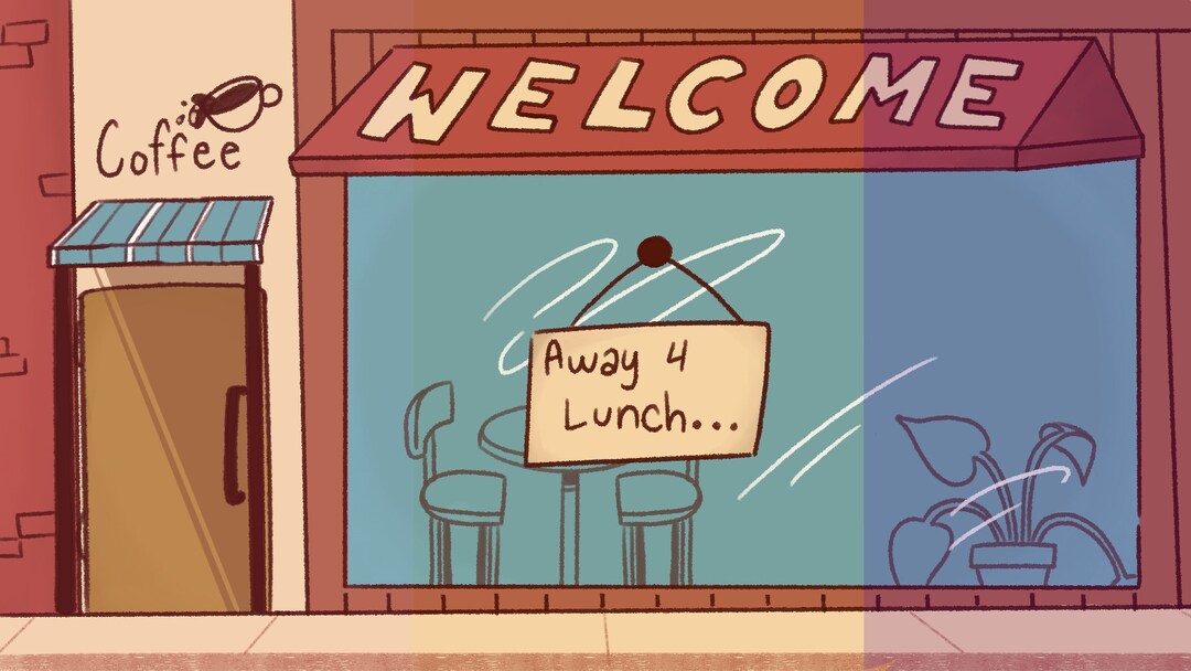 Cozy Cute Coffee Shop Twitch Overlay SCREENS ONLY - Etsy