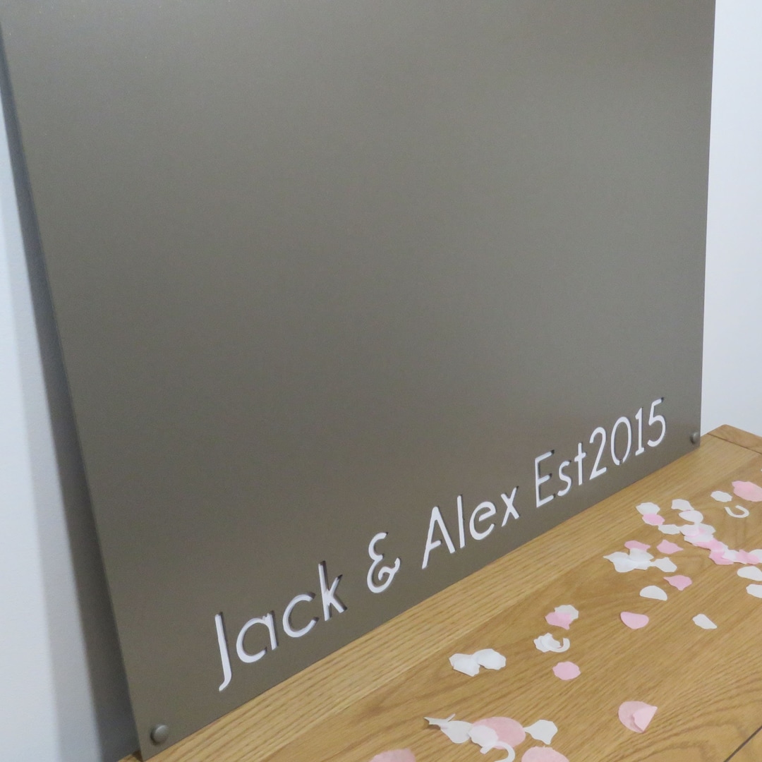 Personalised Metal Magnetic Board, Wedding Gift, Magnet Board ...