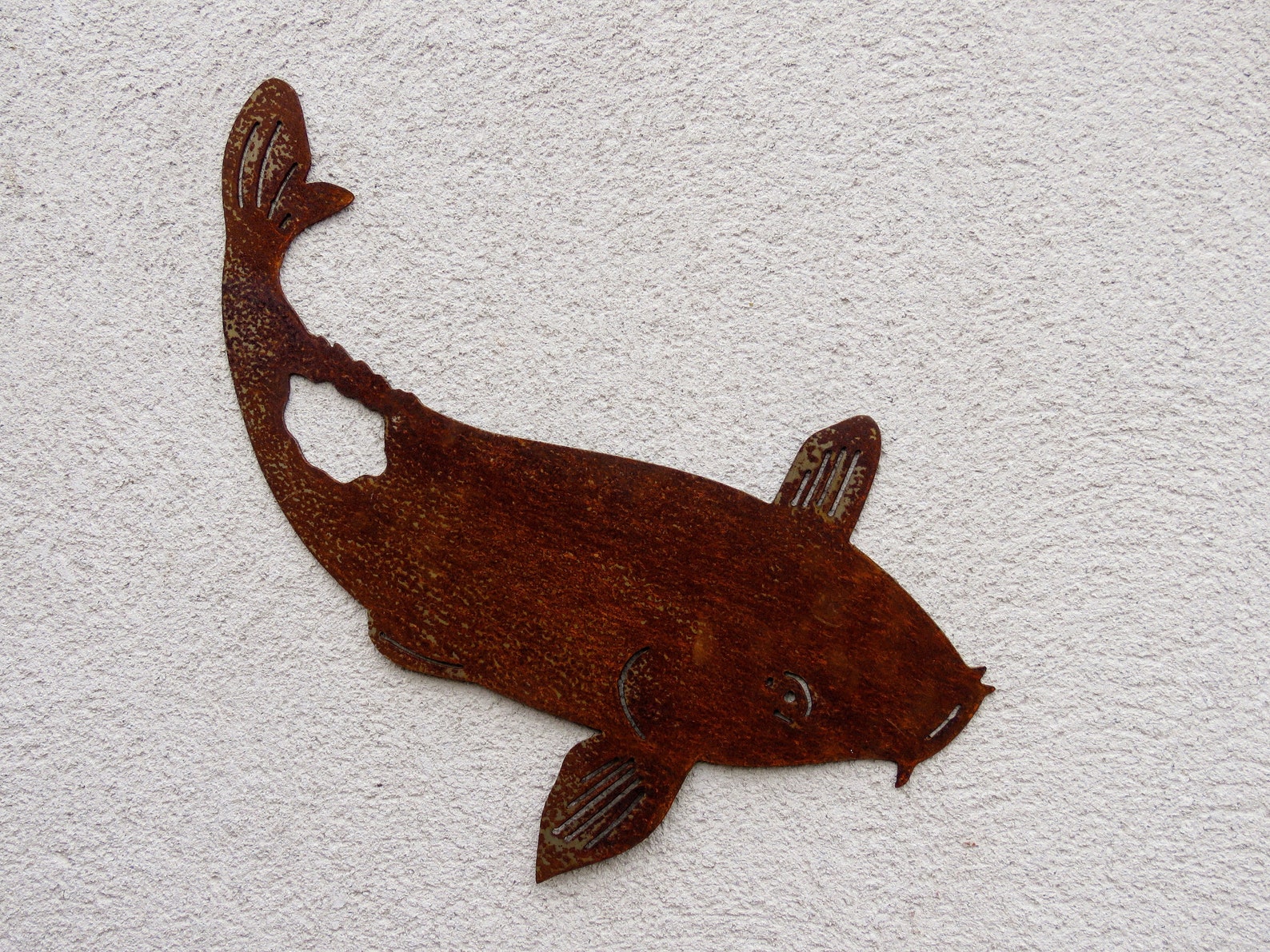 Rustic Metal Koi Carp Wall Art Sculpture Bespoke Handmade - Etsy