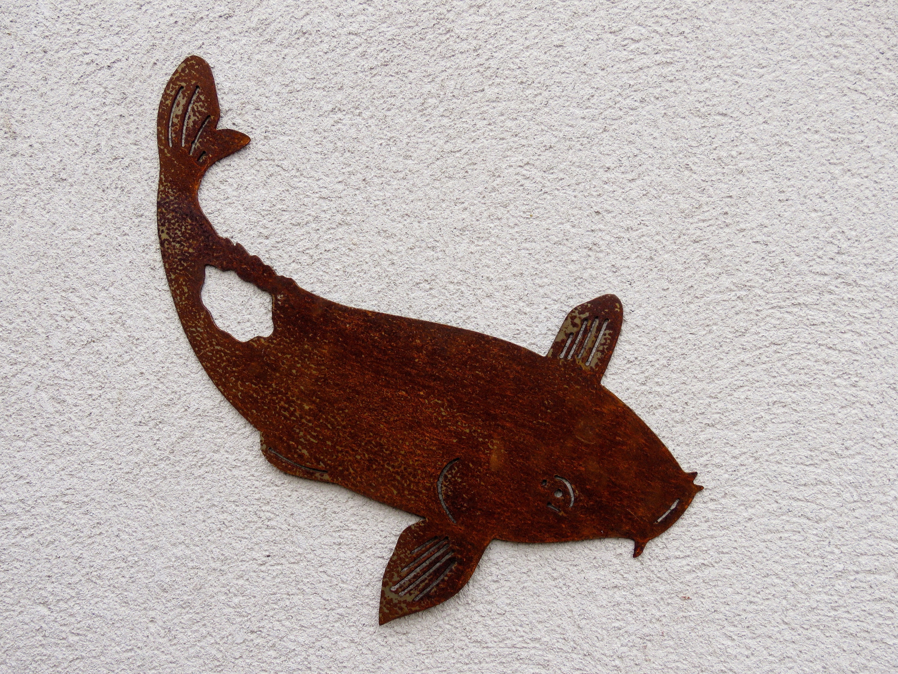 Metal Koi Fish Wall Art Metal Garden Art Outdoor Nature Wall - Etsy UK