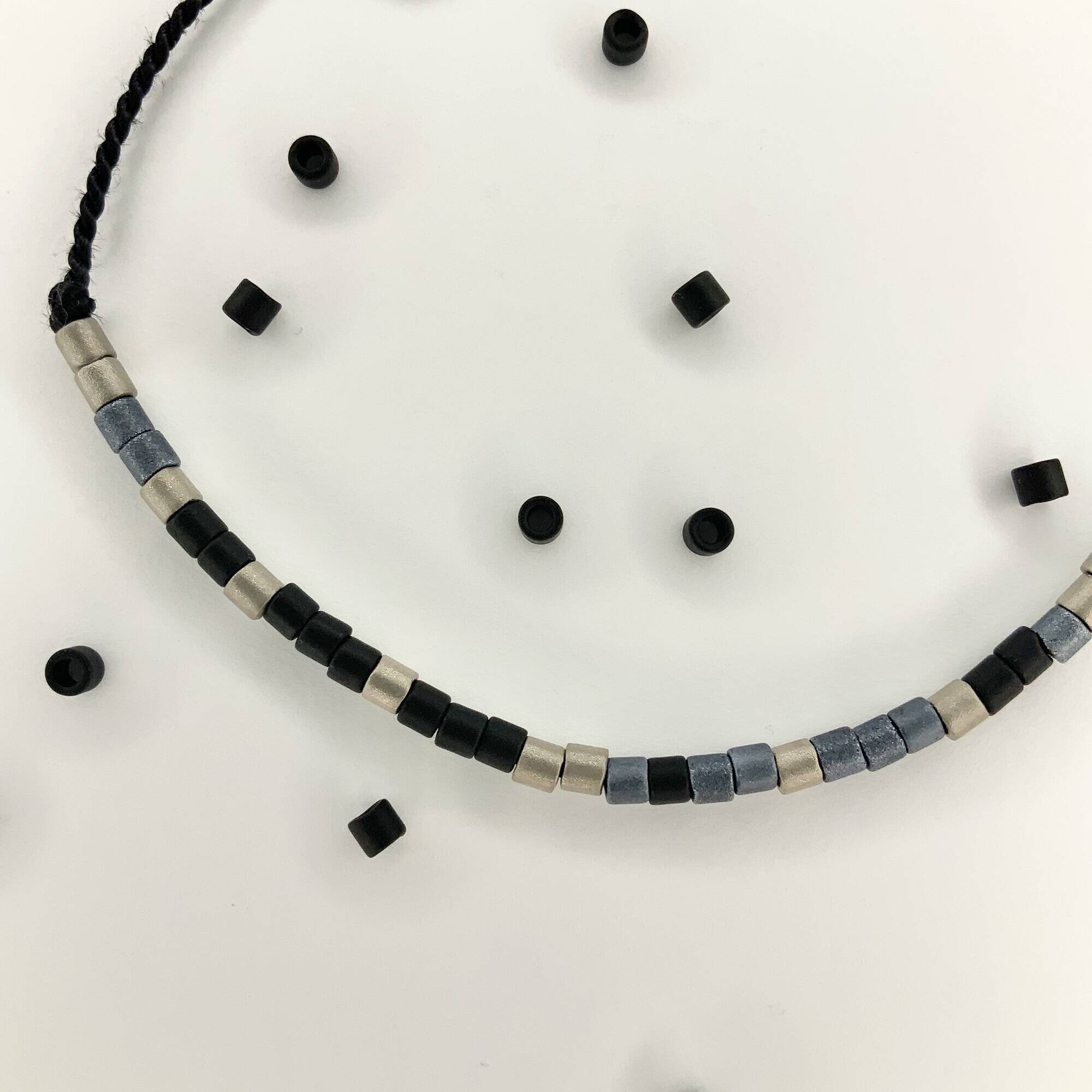 Mens MISS YOU Morse Code Bracelet Unique Leaving Gift for Him Handmade ...