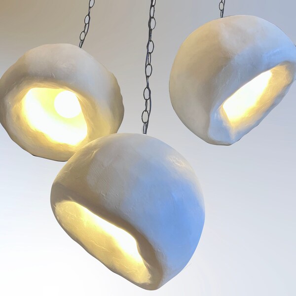 Plaster Pendant Light - Etsy