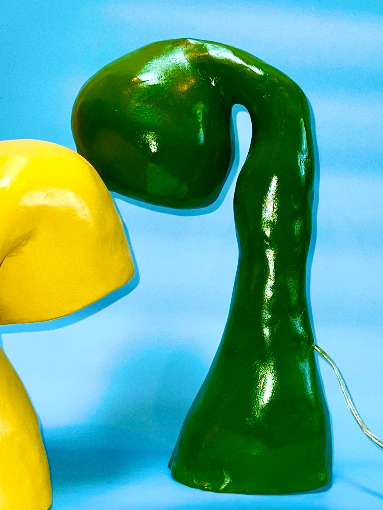Hestian Light Series by Studio Chora, Table Lamp, Green Lacquer, Made ...