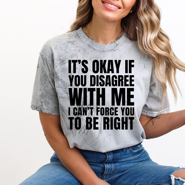 Funny Disagree Shirt - Etsy