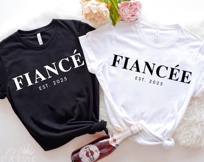 Fiancé Svg, Fiancée Svg, Fiance Est 2025 Cut File, Ring Shower Gift ...