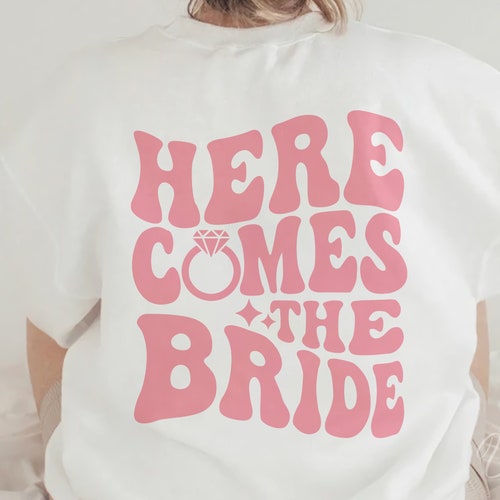 Here Comes the Bride SVG Png Retro Bridal Party Svg - Etsy