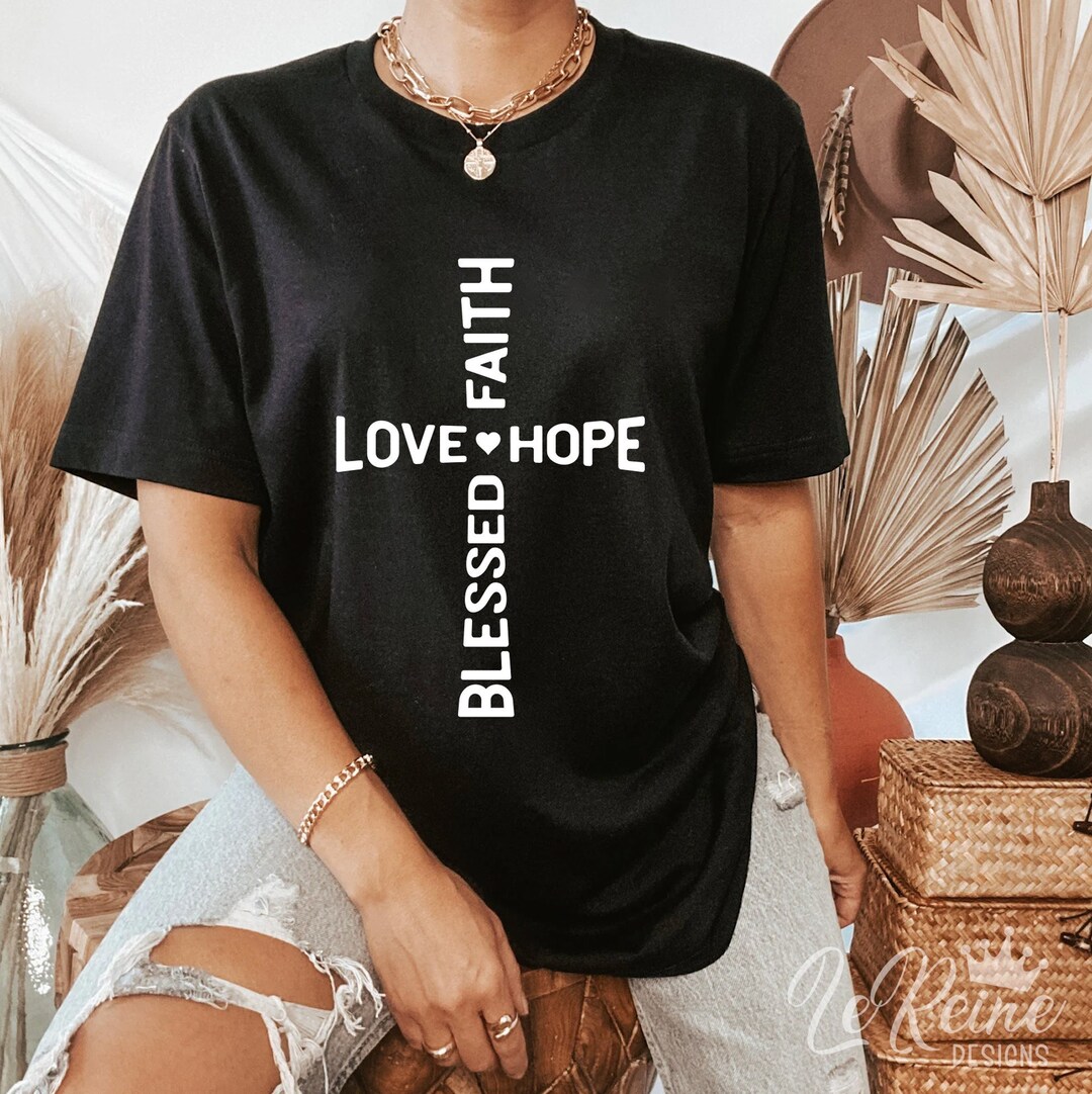 Blessed Cross SVG Faith Love Hope Blessed Faith Cross Svg - Etsy