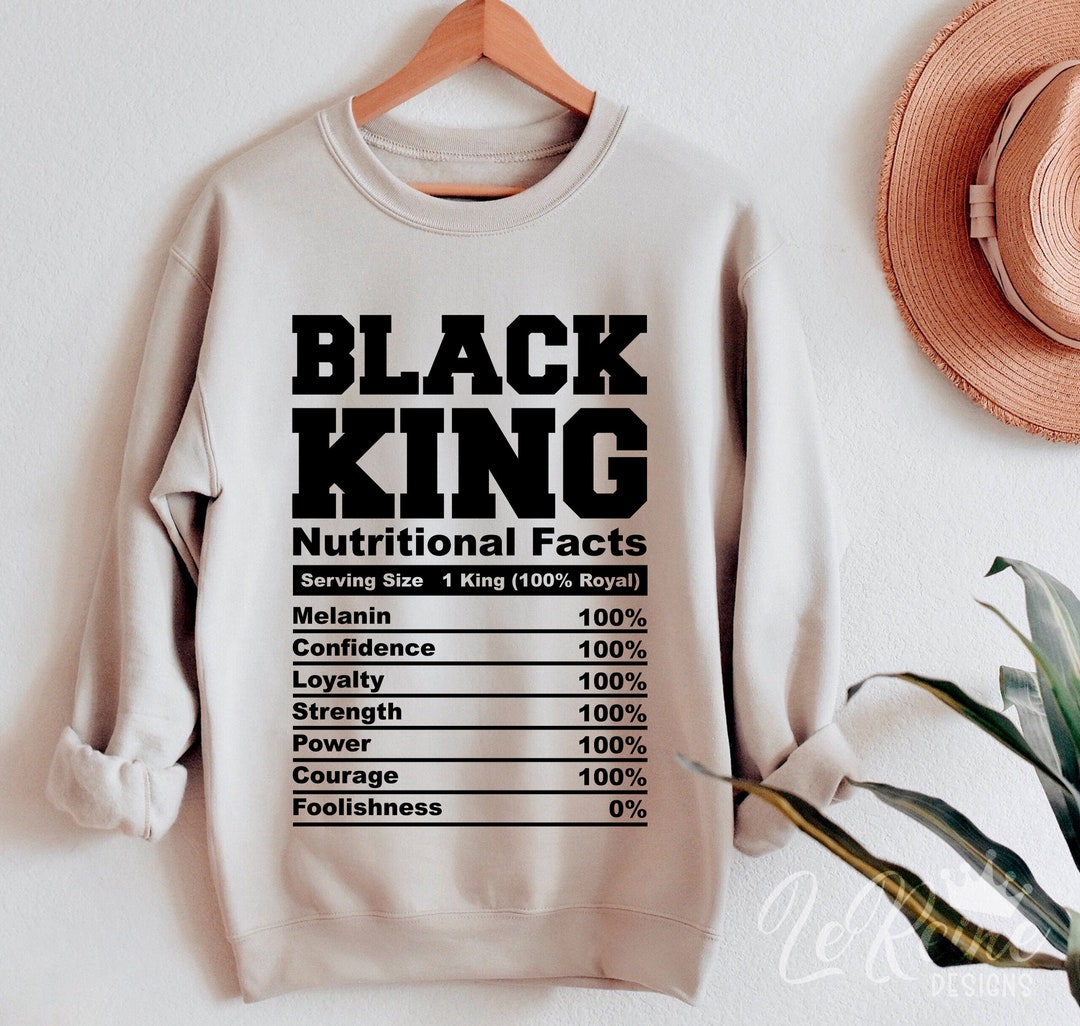 Black King Nutritional Facts Svg, African American Svg, Melanin Svg, Black Man Svg, Nutrition ...