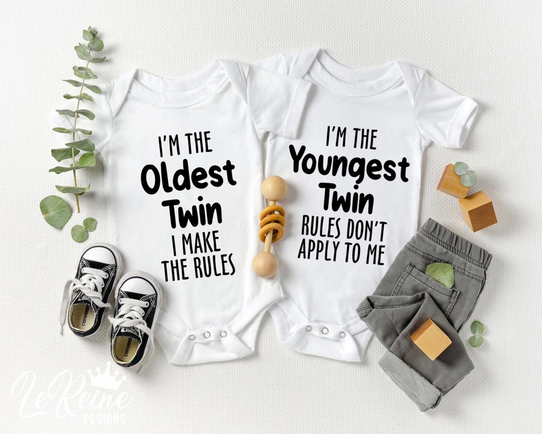Twins Bundle Svg, Youngest Twin Svg, Oldest Twin Svg, Sibling Matching ...