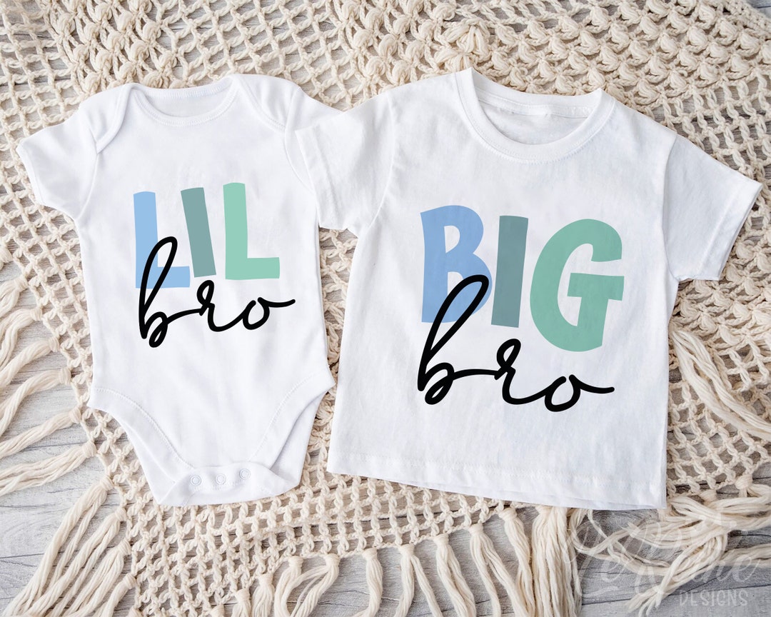 Lil Bro & Big Bro Svg, Little Brother Svg, Big Brother Svg, Siblings ...