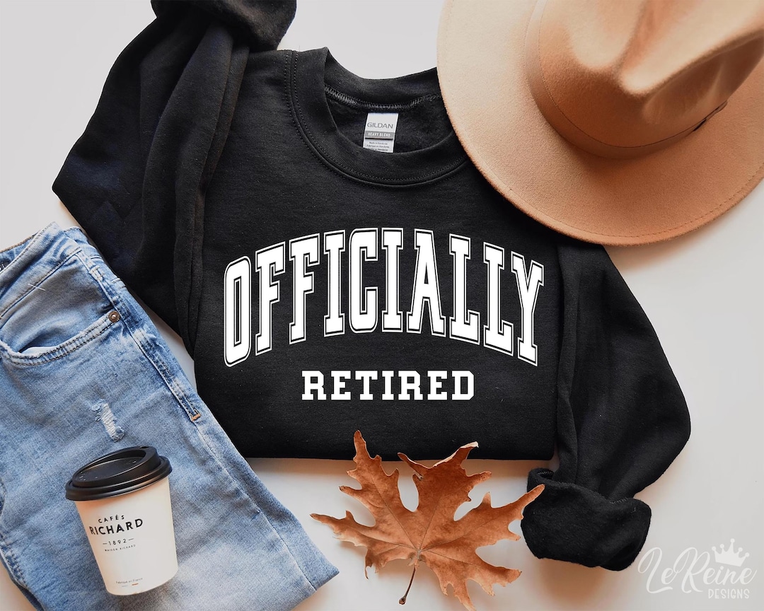 Officially Retired Svg Png, Retirement Gift Design, Retiree Sublimation ...