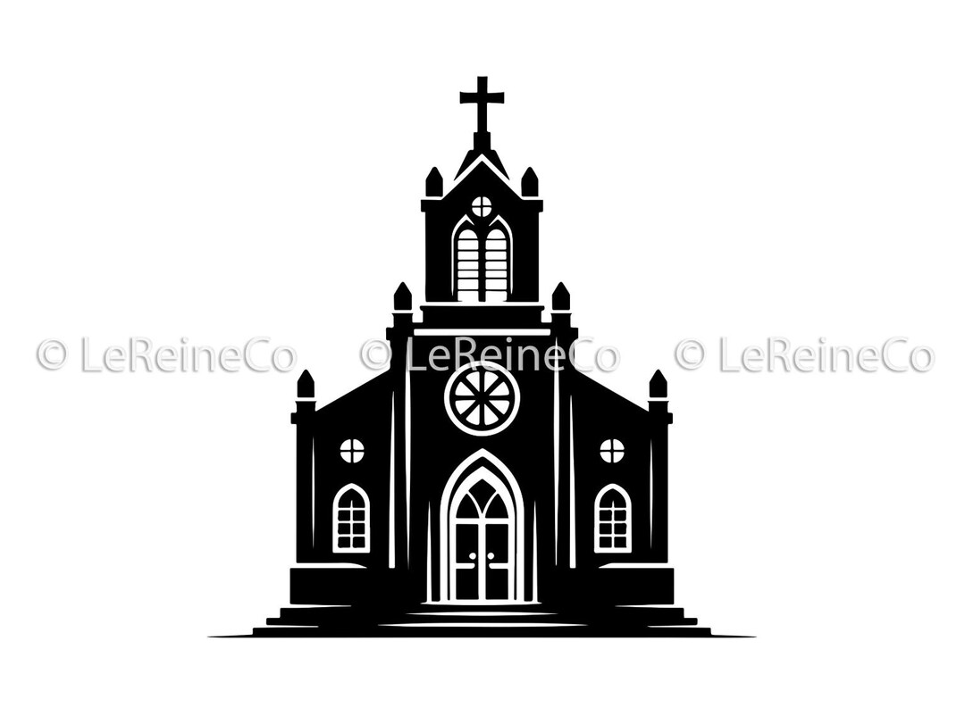 Church Cricut, Church Silhouette, Church Svg, Church Cut File ...