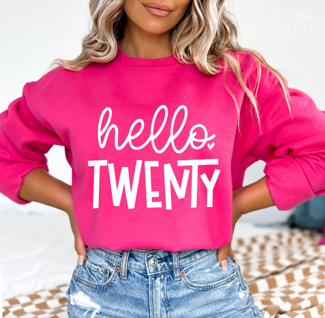 Hello Twenty Svg, Hello 20 Svg, Twenty Birthday Svg, Twentieth Birthday ...