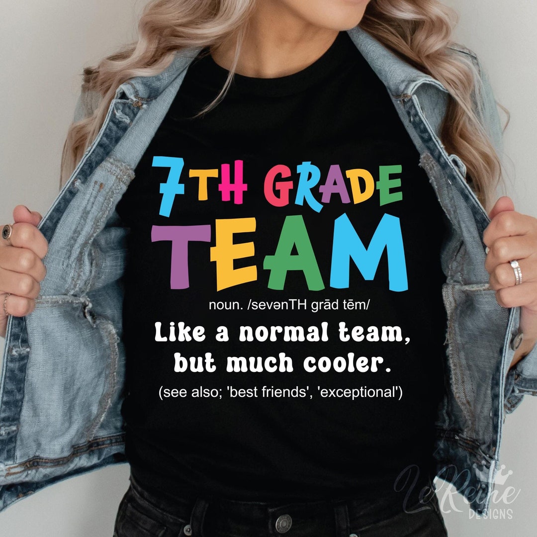 7th Grade Team Definition Svg, Seventh Grade Teacher Svg, Grade Squad ...