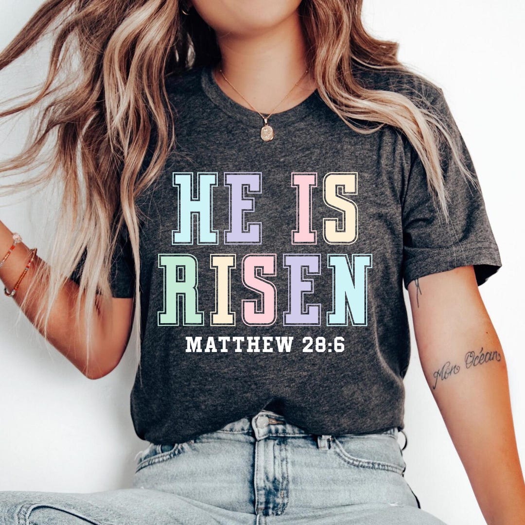He is Risen Svg, Matthew 28 6 PNG, Easter Bible Verse Cricut SVG ...