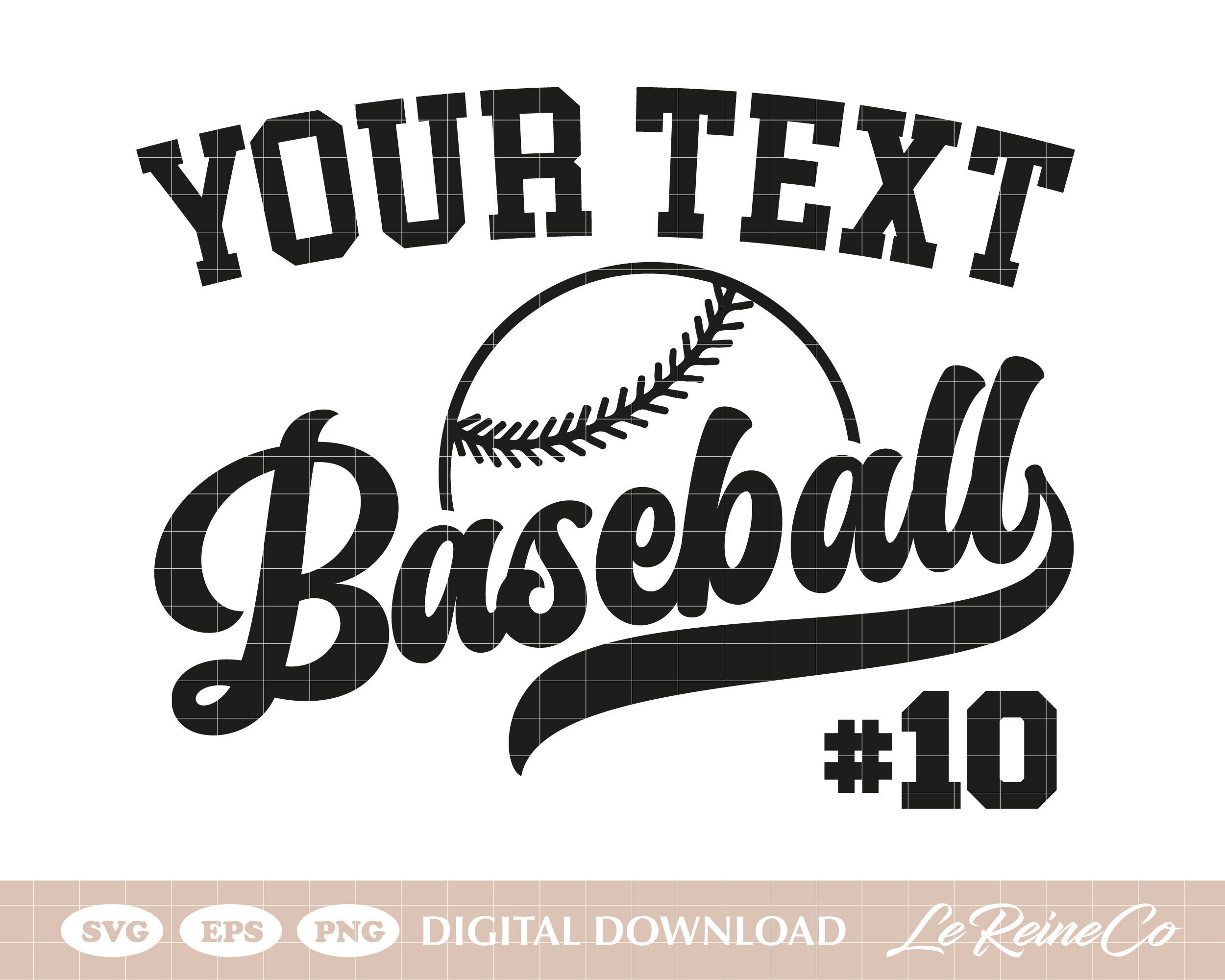 Buy Custom Baseball Text Logo Svg Custom Baseball Name Baseball Online ...