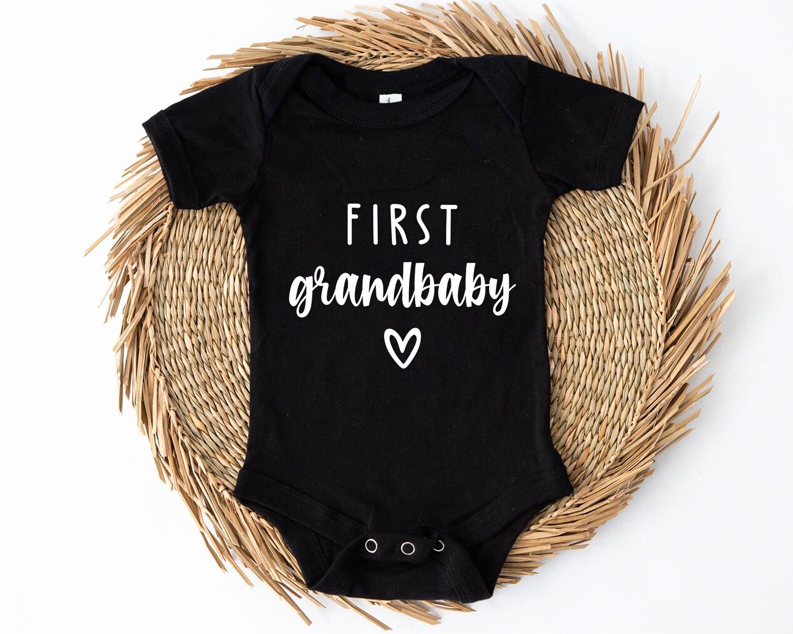 First Grandbaby Svg Png, First Grandchild Baby Bodysuit Design, Grandma ...