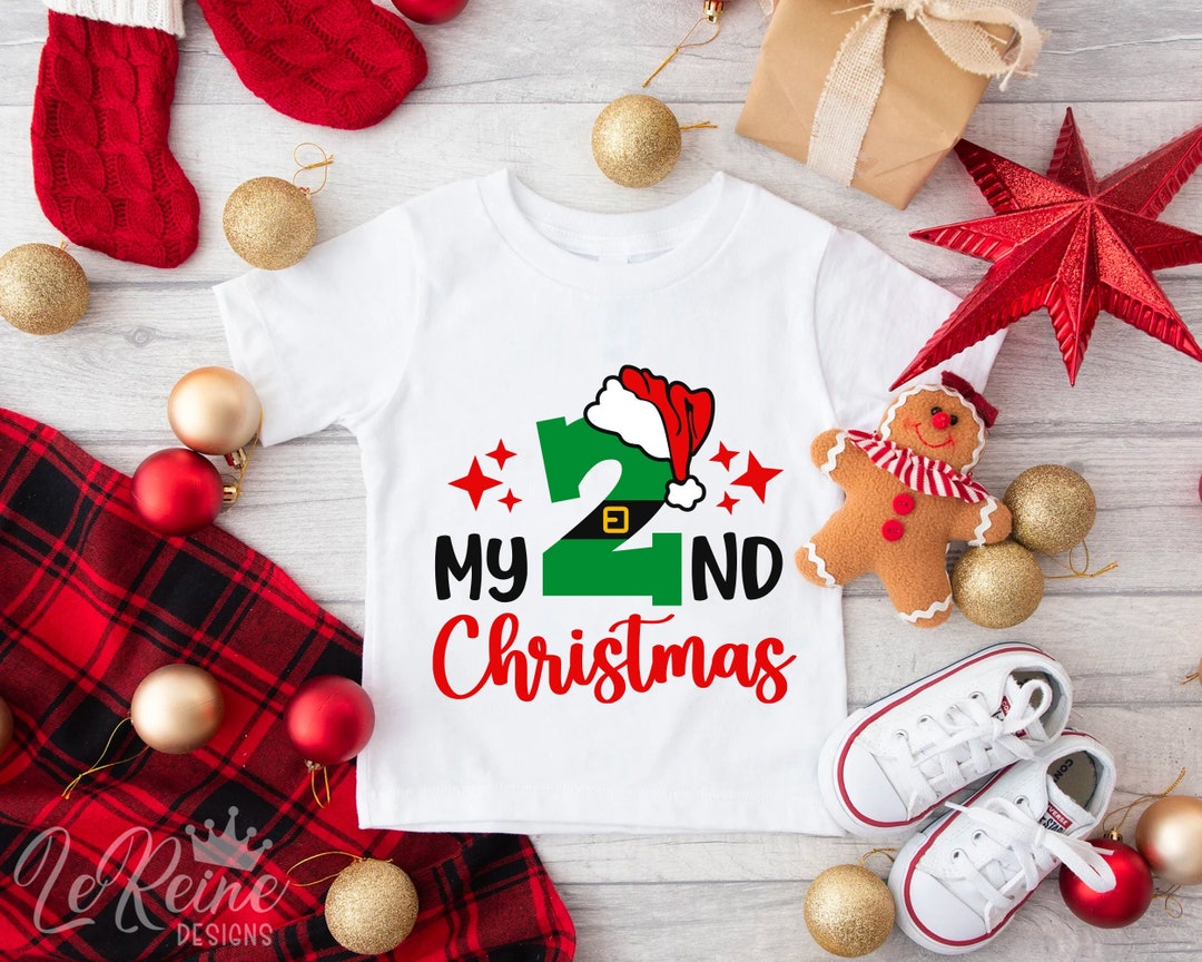 My 2nd Christmas Svg, My Second Christmas Svg, Baby Svg, 2nd Birthday ...