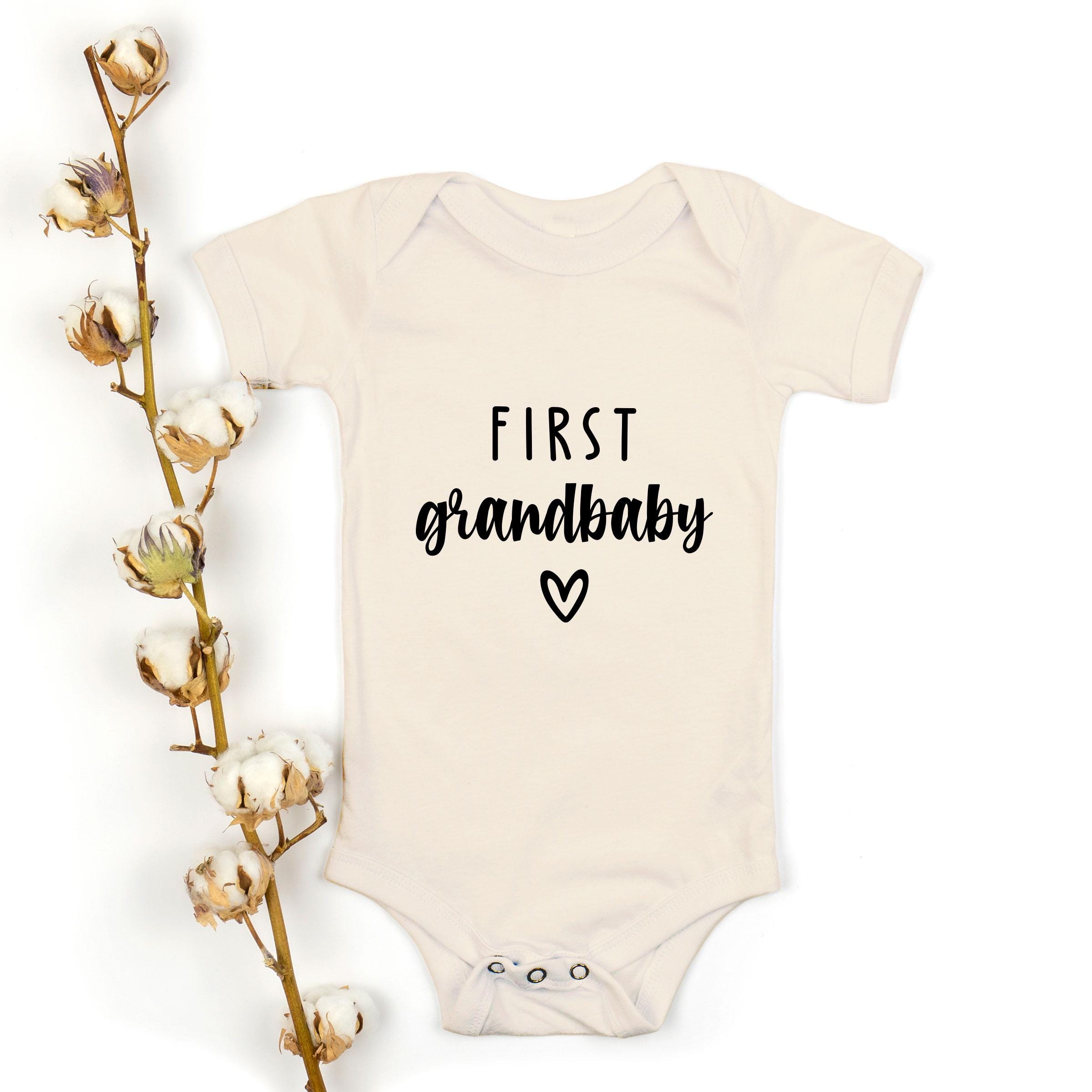 First Grandbaby Svg Png, First Grandchild Baby Bodysuit Design, Grandma ...
