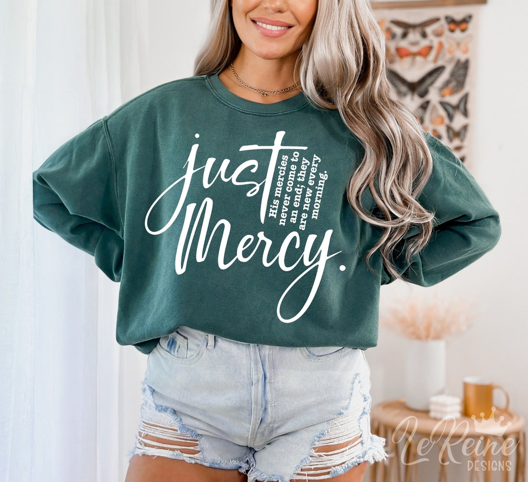 Just Mercy Svg, New Every Morning Svg, His Mercies Svg, Bible Verse Png ...