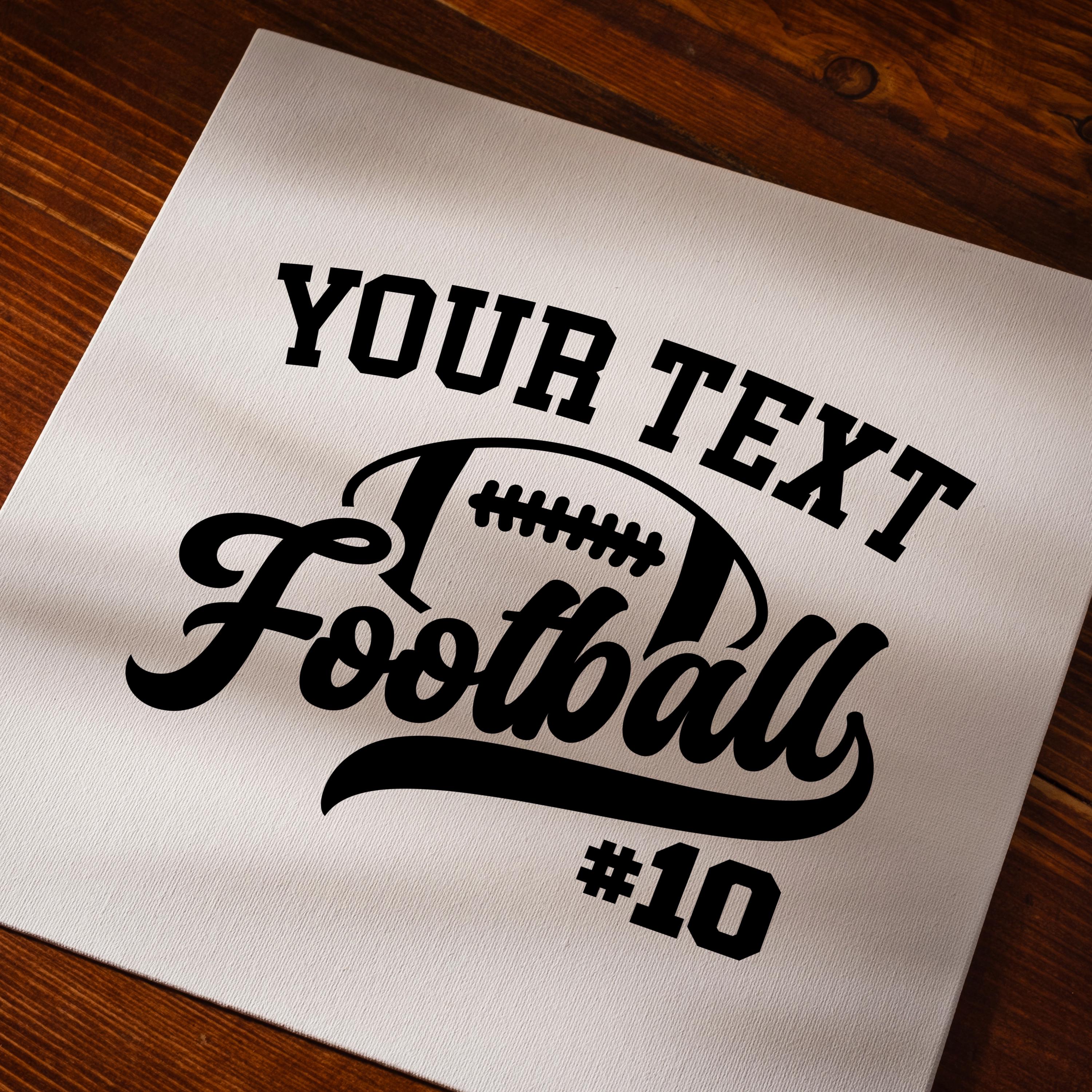 Custom Football Svg, Custom Football Name, Football Shirt Svg, Football ...