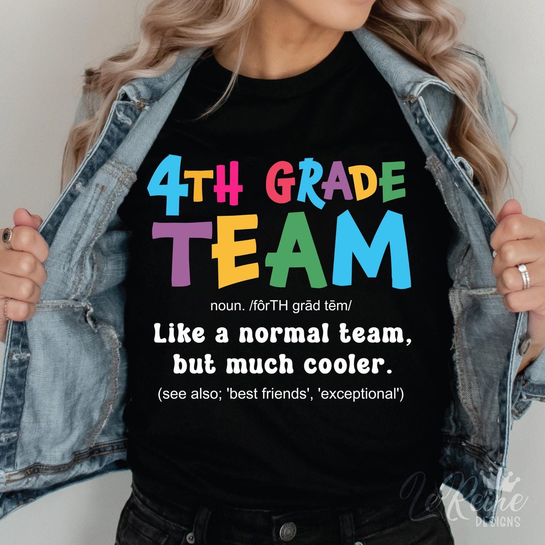 4th Grade Team Definition Svg, Fourth Grade Teacher Svg, Grade Squad ...