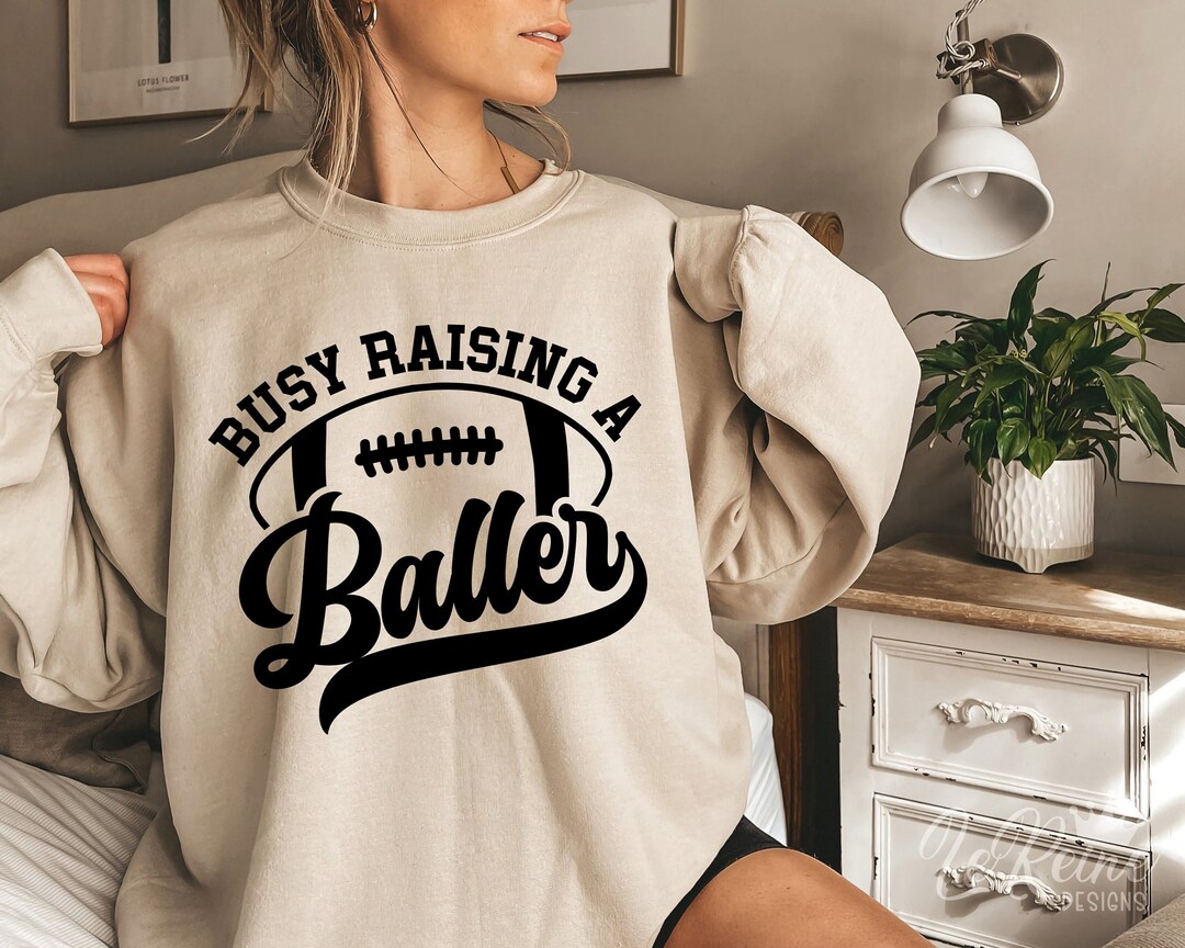 Busy Raising a Baller Football Svg Png Eps, Football Mama Svg, Trendy ...