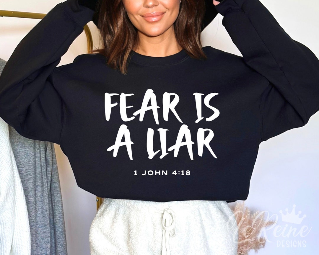 Fear is a Liar 1 John 4:18 Svg, Jesus Svg, Christian Svg, Bible Verse ...