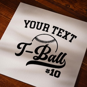 Customt-ball Text Logo Svg, Custom T-ball Name, T-ball Shirt Png ...