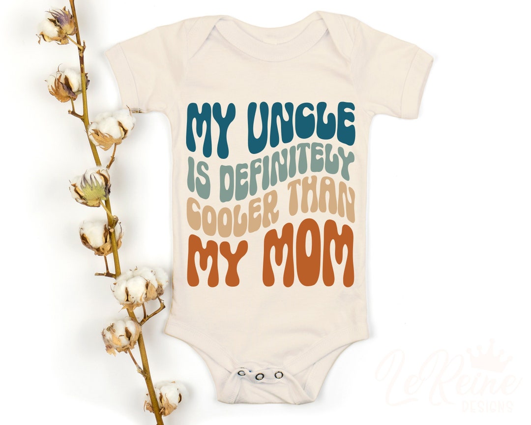 My Uncle is Definitely Cooler Than My Mom Svg, Retro Groovy Trendy ...