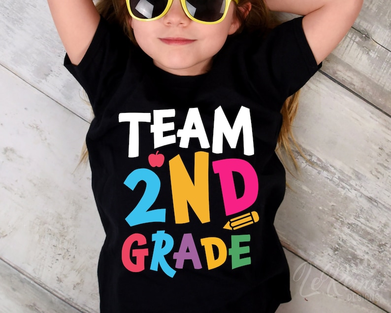 Team Second Grade Svg Back to School Svg 2nd Grade Squad - Etsy