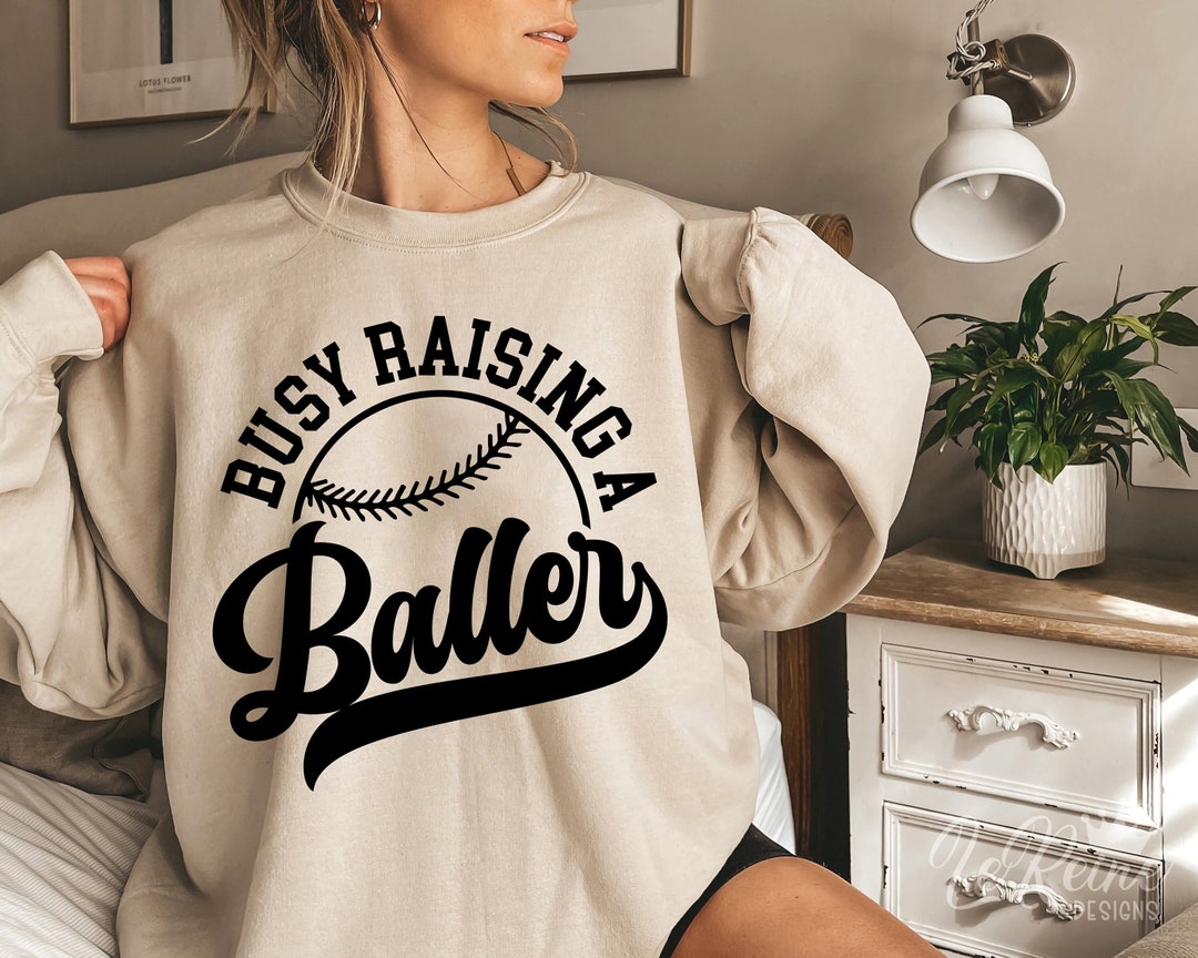 Busy Raising a Baller Svg, Baseball Mama Svg, Trendy Baseball Svg ...