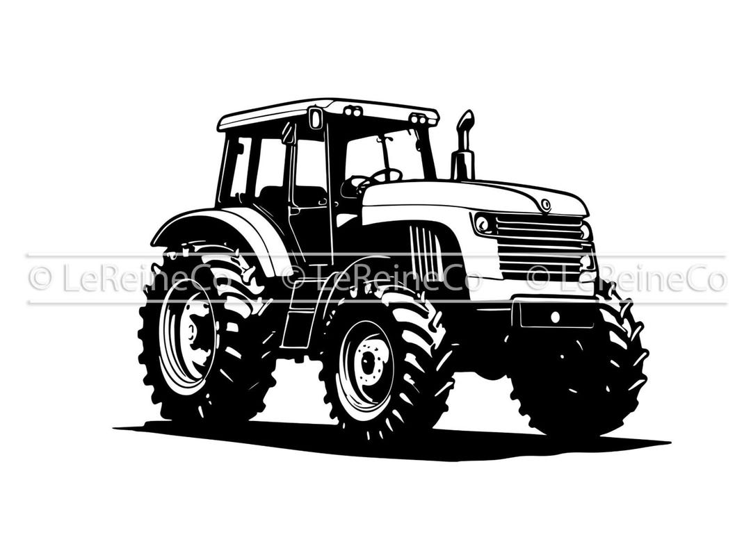 Tractor Svg Png Eps Dxf, Tractor Vector Graphic, Clipart, Silhouette ...