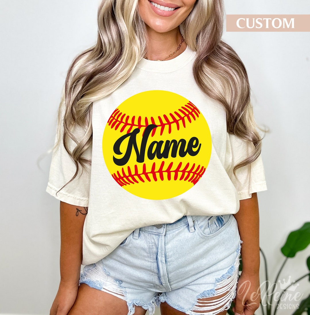 Custom Softball Name, Softball Team Svg, Softball Vector, Softball Cut ...