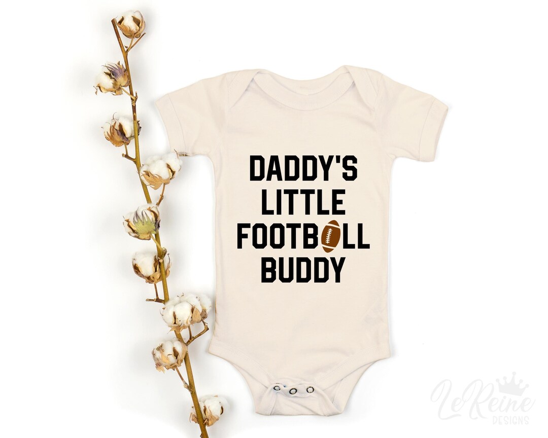 Daddy's Little Football Buddy Svg, Football Baby Svg, Game Day Football ...