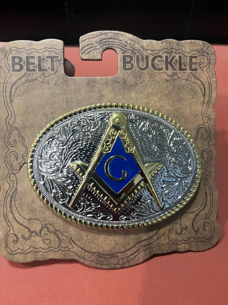 Mason Masonic Gold & Silver Belt Buckle - Etsy