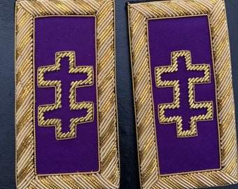Knights Templar Shoulder Boards - Etsy