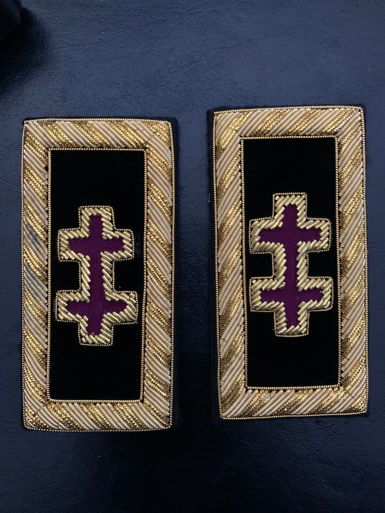 Knights Templar Shoulder Boards - Etsy