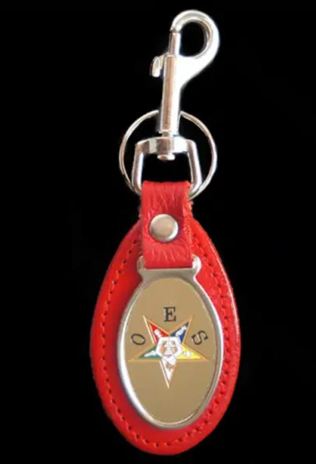 OES Leather Fob Key Chain - Etsy