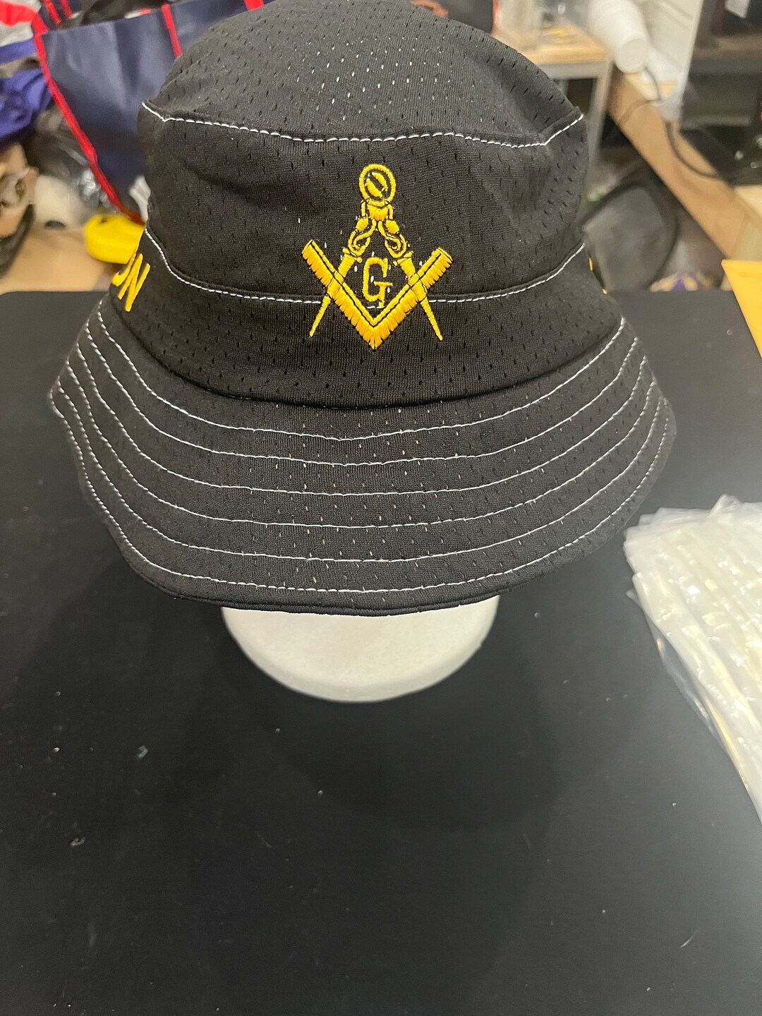 Mason Bucket Hat white Stitch - Etsy