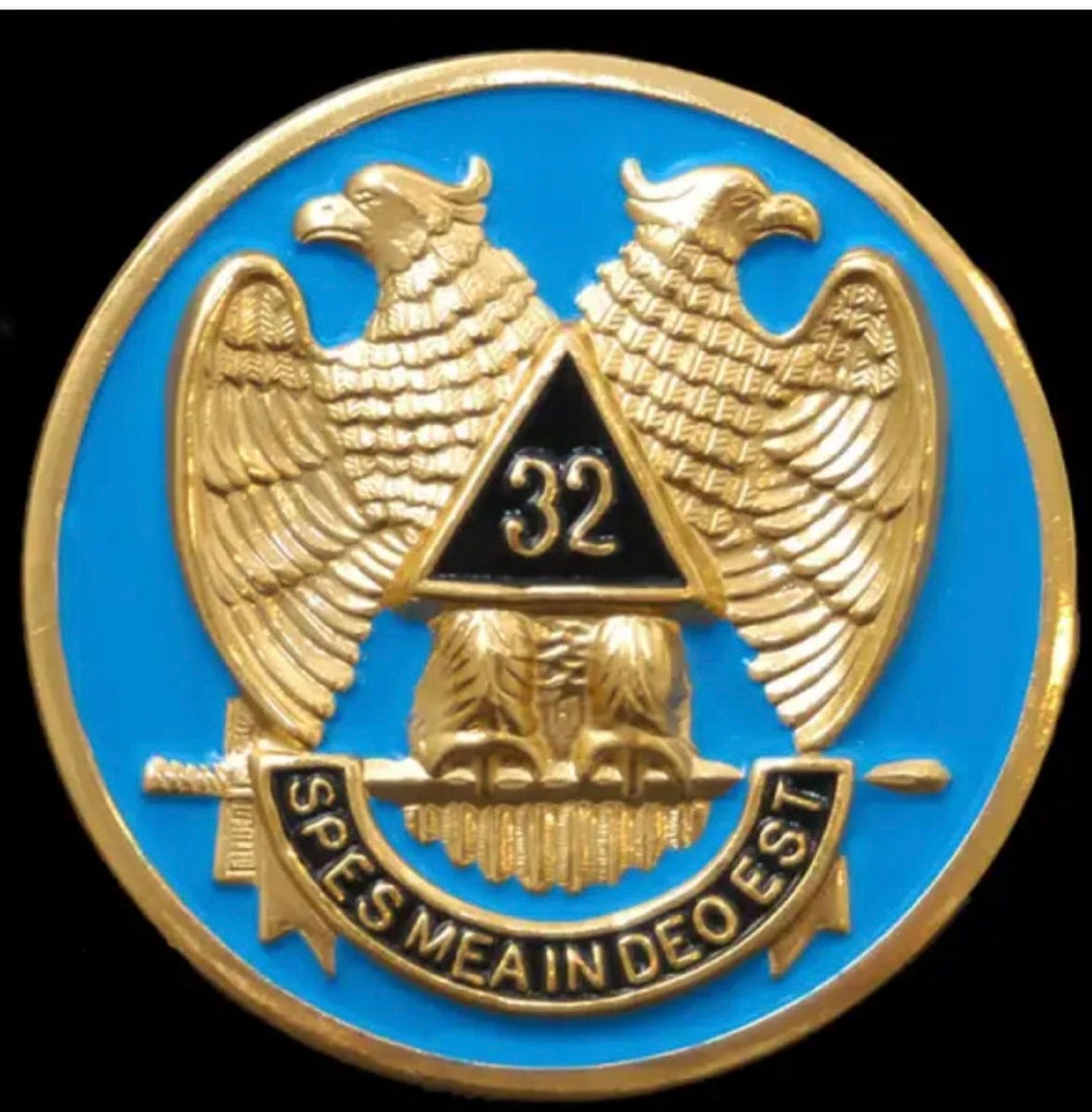 Scottish Rite 32nd Wings Down Car Emblem - Etsy