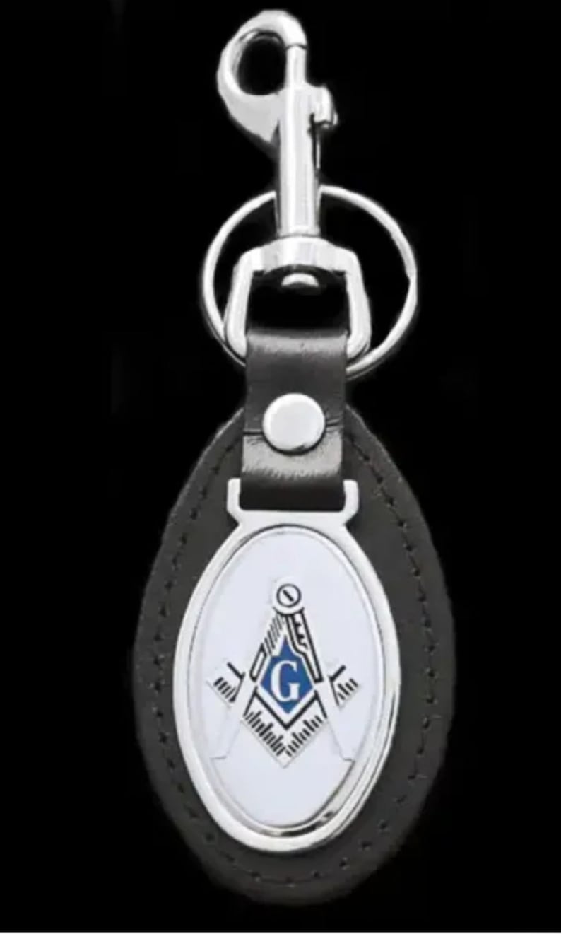 Mason Leather Fob Key Chain - Etsy