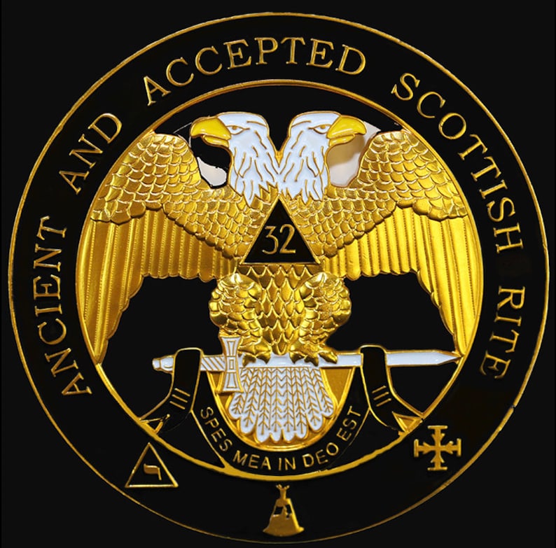 Scottish Rite Wings Down Car Emblem - Etsy