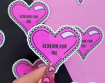 Scream Sticker - Etsy