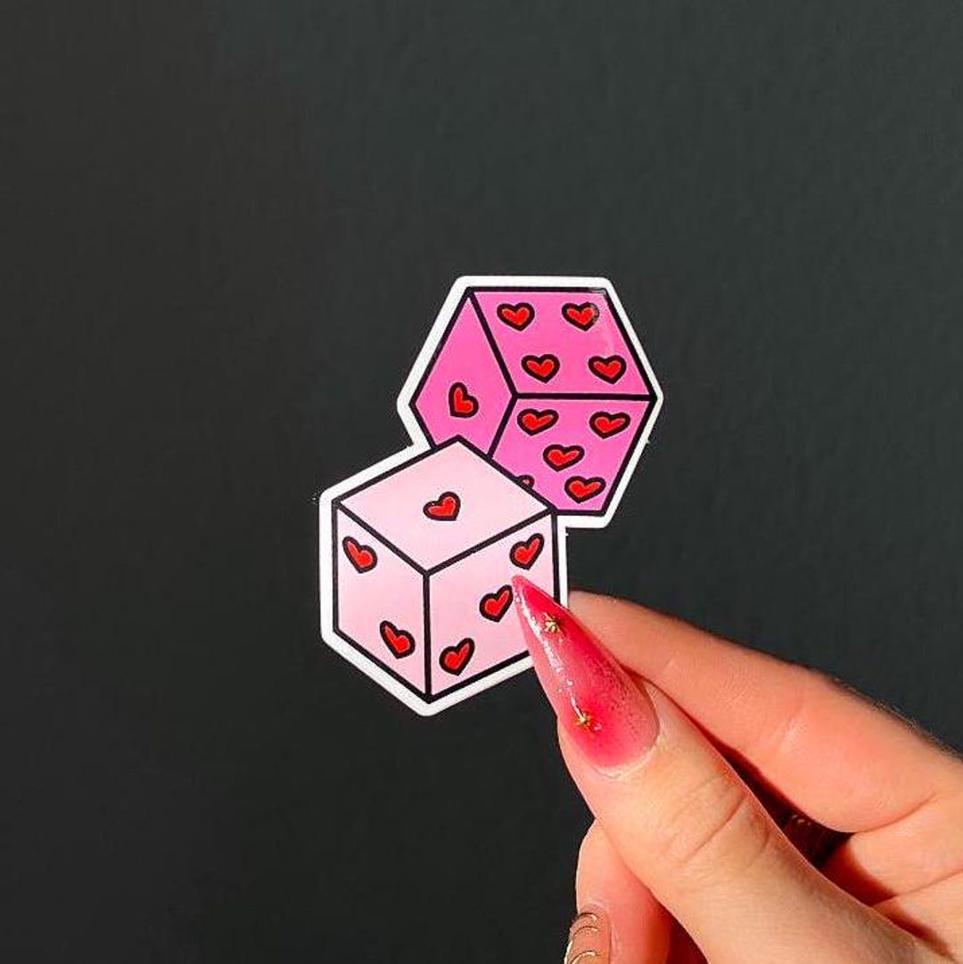 Casino Dice Stickers | Roll the Dice Vinyl Sticker | Waterproof Vinyl ...