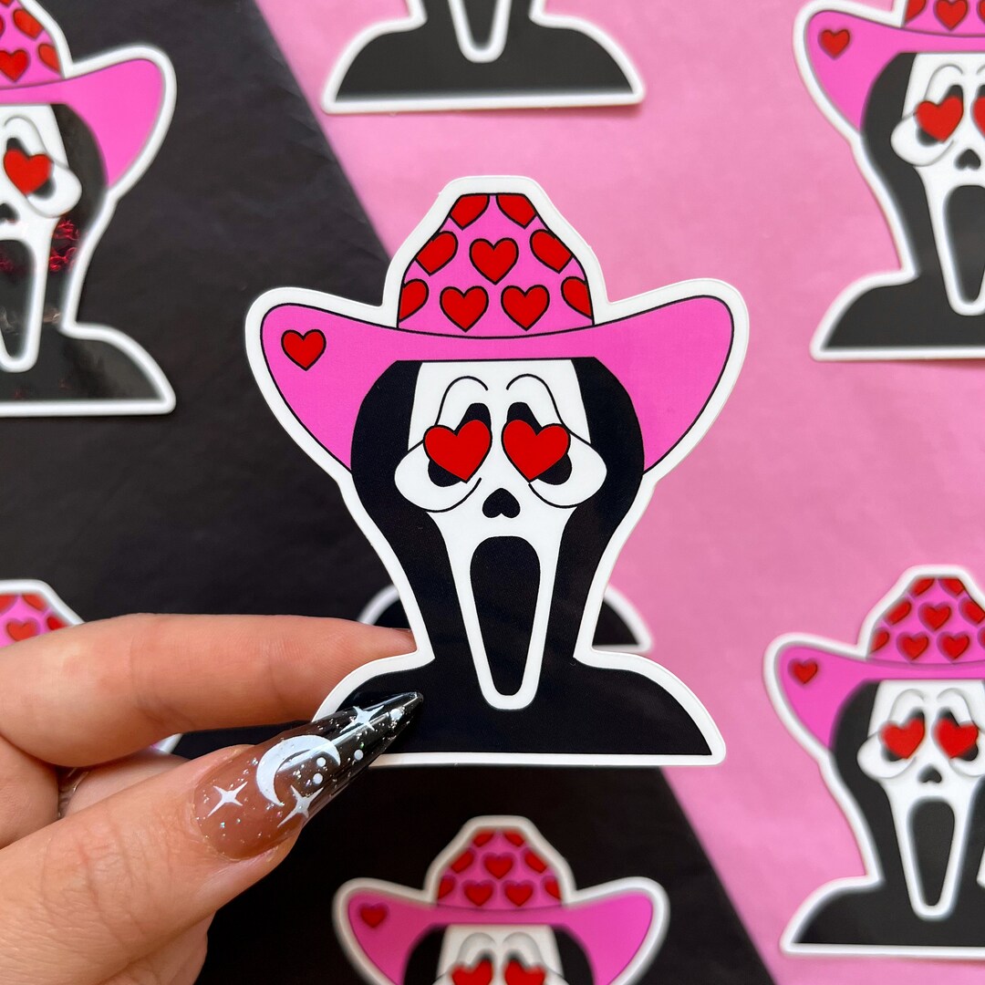 Scream Sticker, Ghostface Sticker Ghostface Cowboy Vinyl Sticker Scream ...
