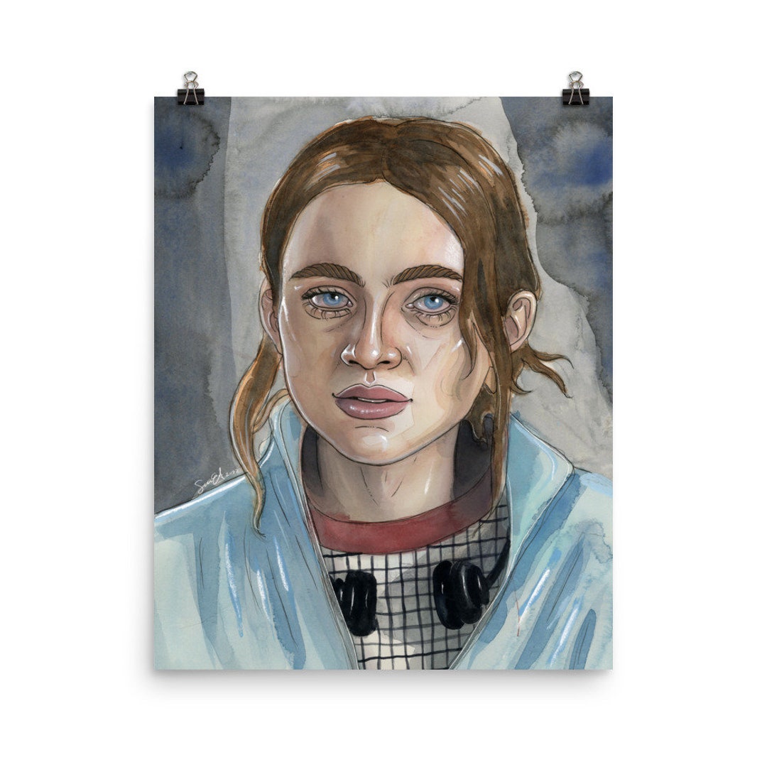 Max Stranger Things 4 retrato ilustrado Giclée Art Prints - Etsy México