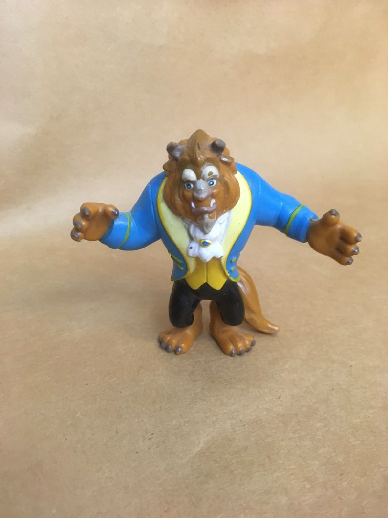 Beauty and the Beast Plastic Figurines - Etsy