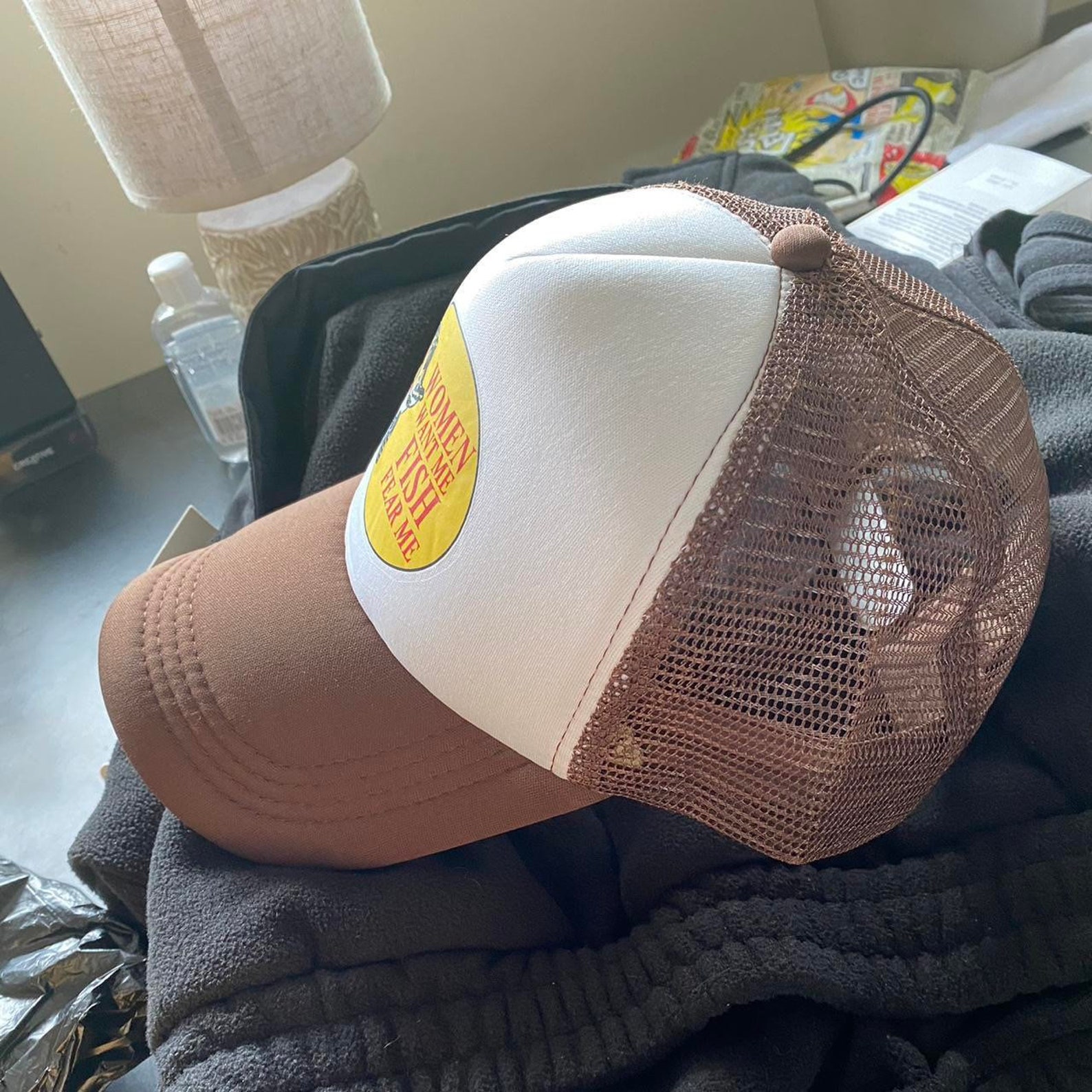 Women Want Me, Fish Fear Me Trucker Hat Tiny Fishing Fishing Fishing ...