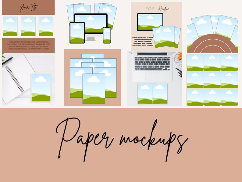 Canva Mockup Templates, Boho Instagram Templates, Instant Digital ...